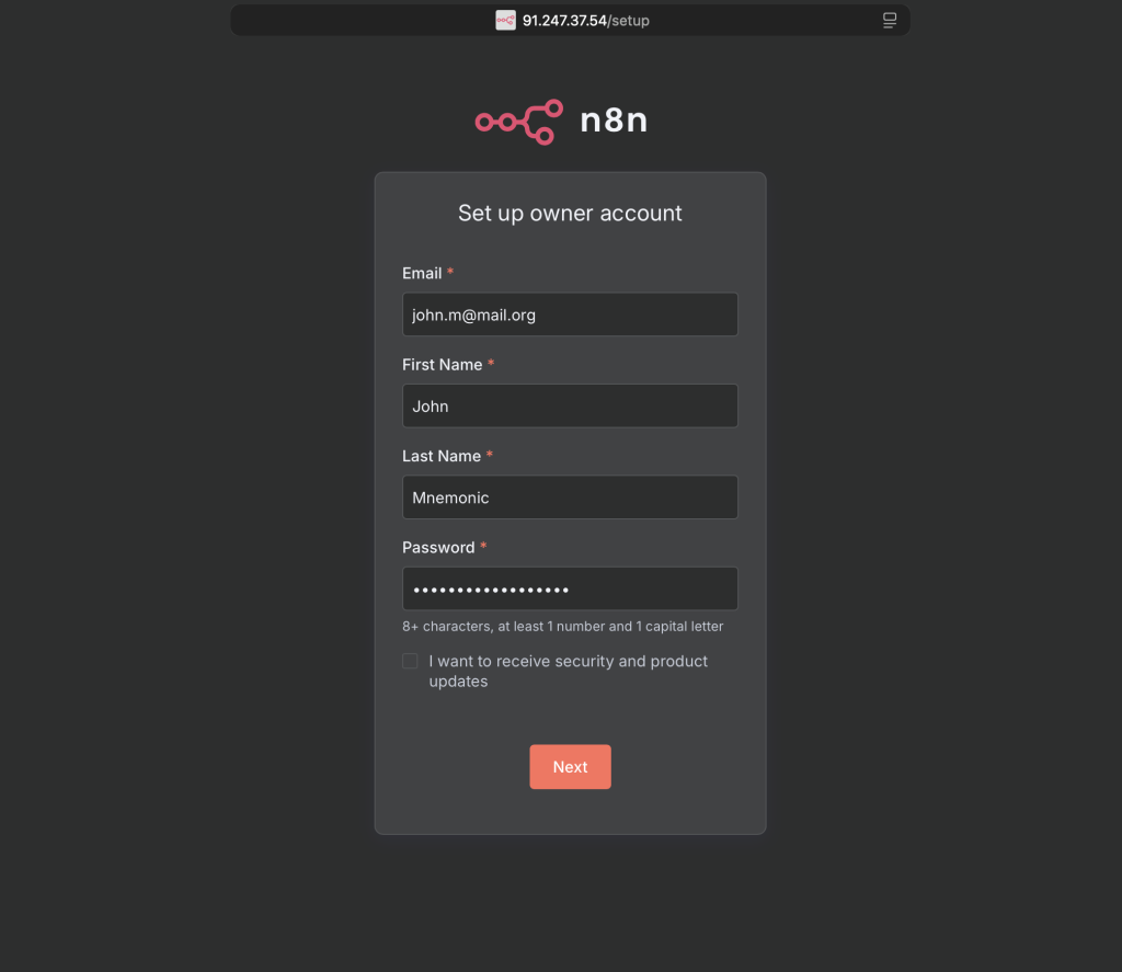 Simple installation of n8n on VDS hosting - Hosting Provider ...